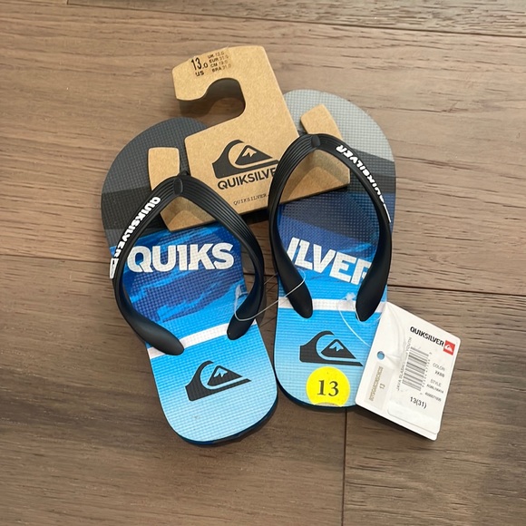 Quiksilver | Shoes | Quicksilver Flip Flops Size 3 New With Tag | Poshmark